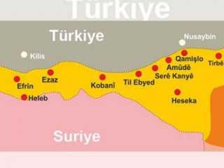 Kobani Nerede ? Kobane Harita Görünümü